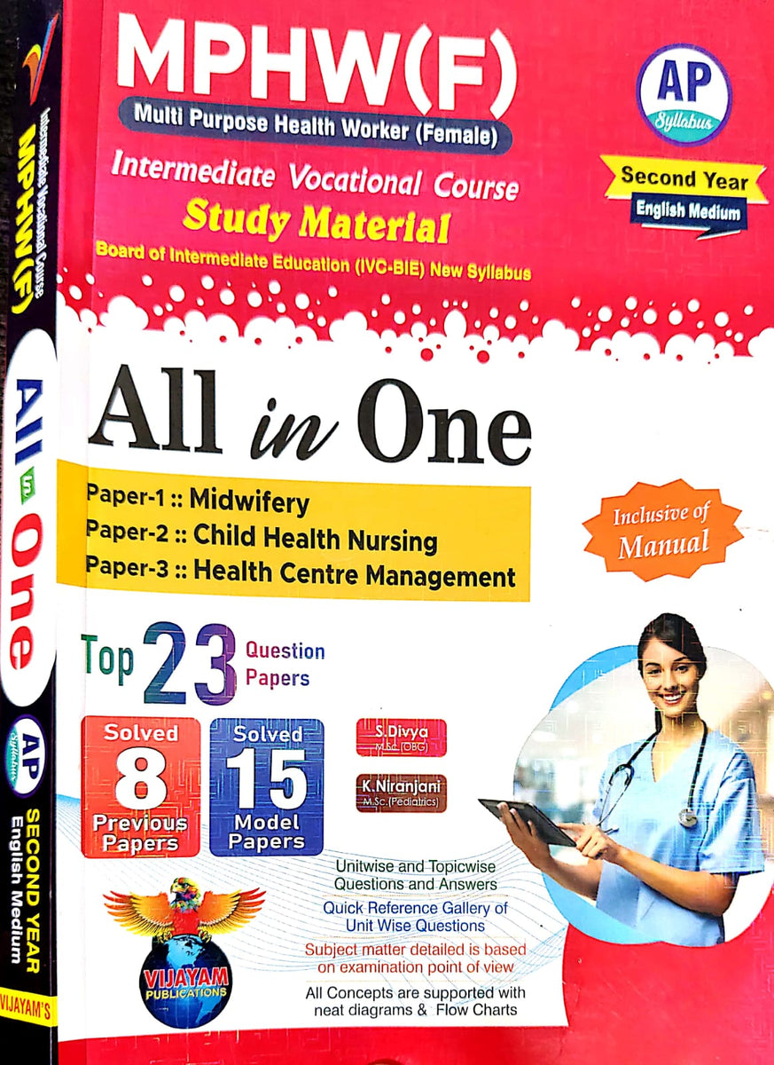 MPHW(F) - All in One - 2nd Year - English Medium (AP) 2025– books99.in