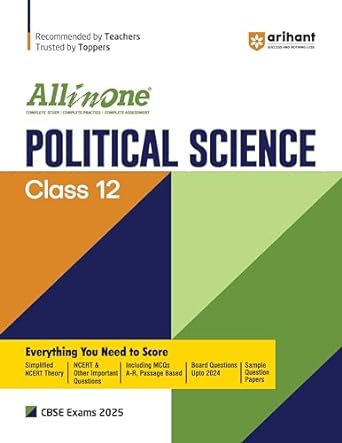 All In One Political Science Class 12th Based On Latest NCERT For CBSE ...