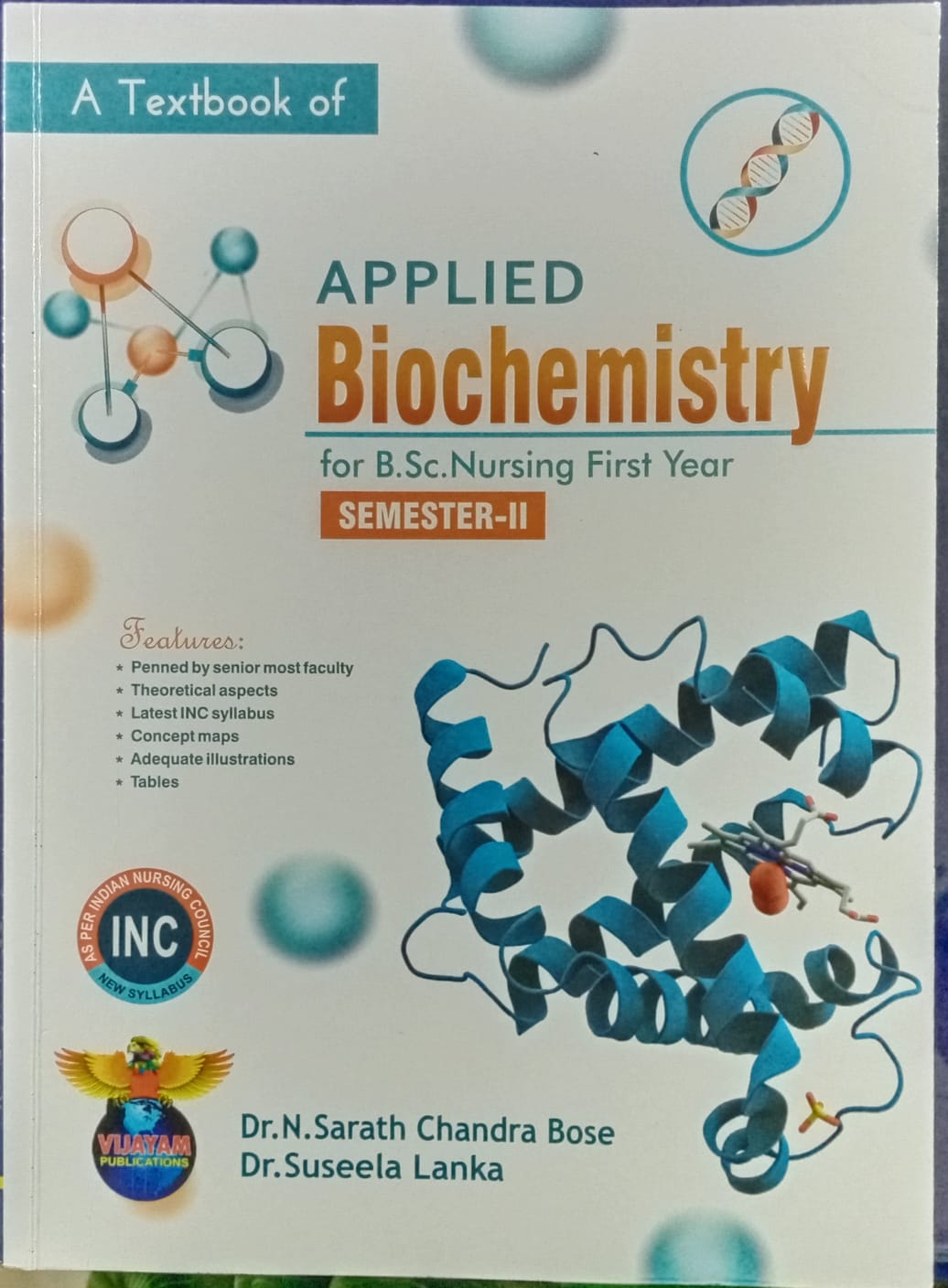 Applied Biochemistry For B.Sc Nursing First Year Semester-II– books99.in